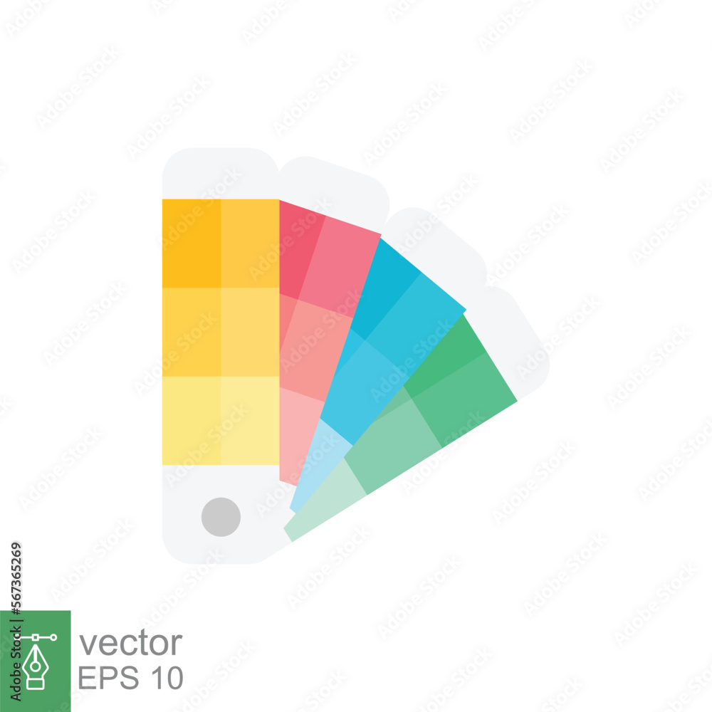 Color palette icon. Simple flat style for web, mobile, ui design. Book ...