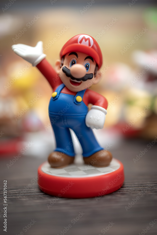 MOSCOW, RUSSIA - September 08, 2022: Super Mario Bros figure character ...