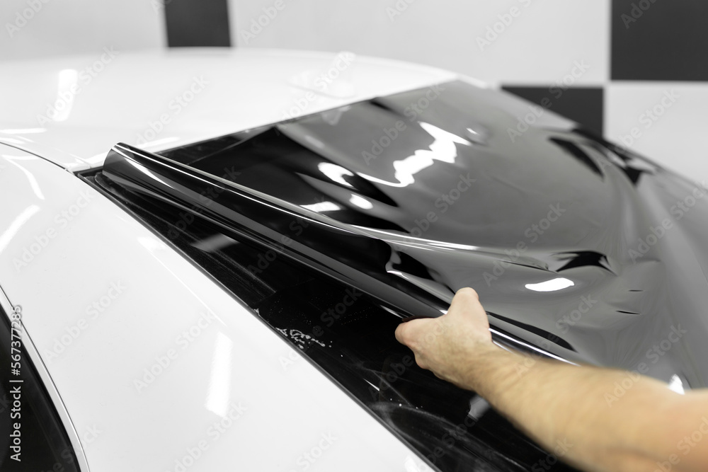 Car window tinting series: Installation of car window tinting ...