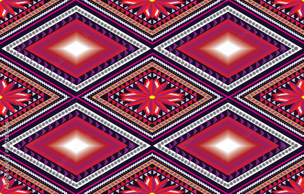 Gypsy pattern tribal ethnic motifs geometric vector background. Doodle ...