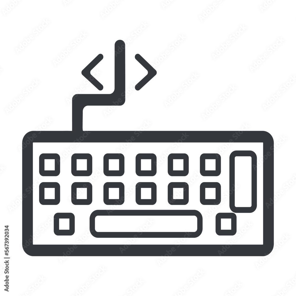 Programmer Developer Typing Script Source Languages Coding Symbols Icon Development Project Data