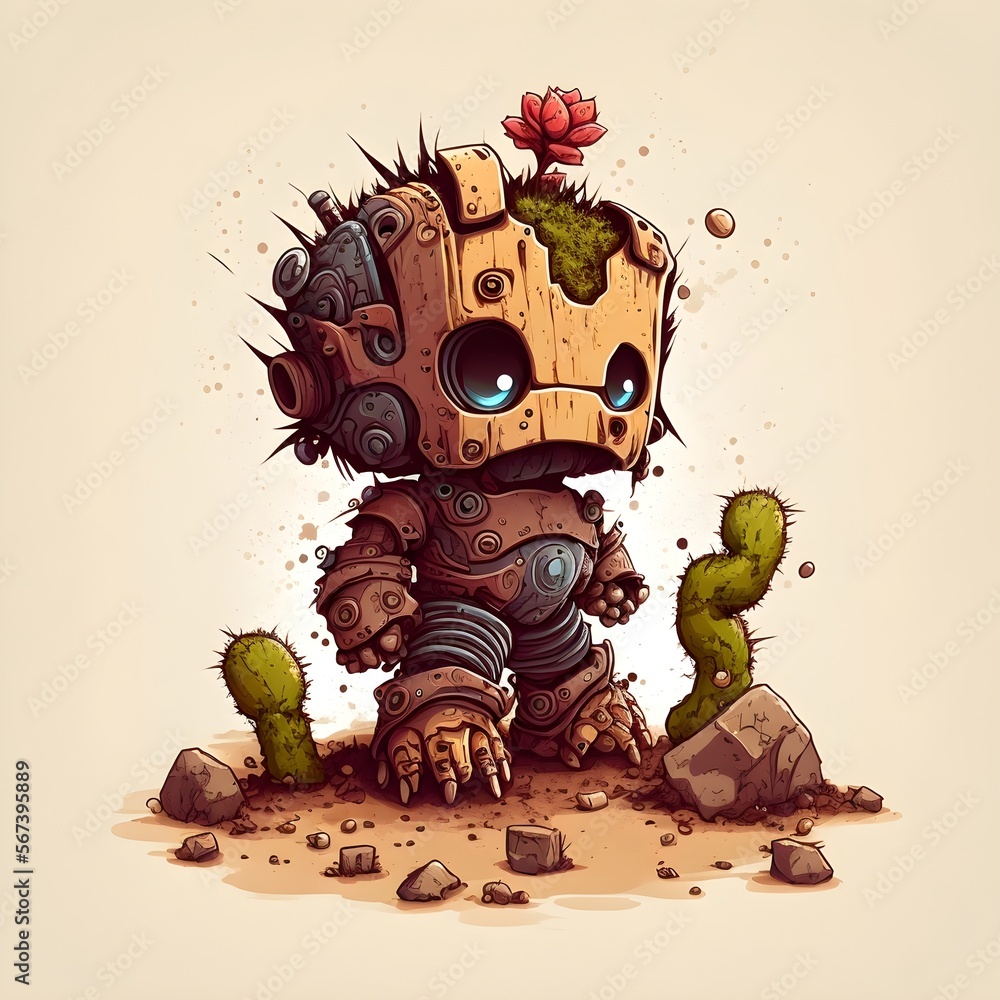 cute cartoon style rock figure. T-shirt design Stock Illustration ...