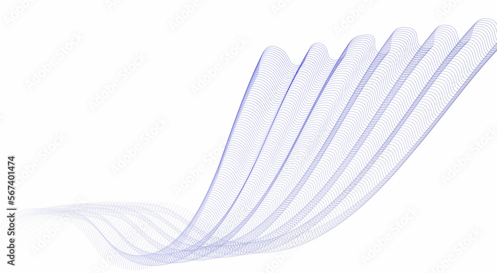 Abstract background, transition, spiral..Wave line background with ...