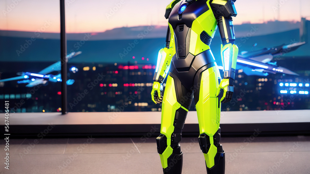 human in the future new technology next generationon sci-fi technology ...