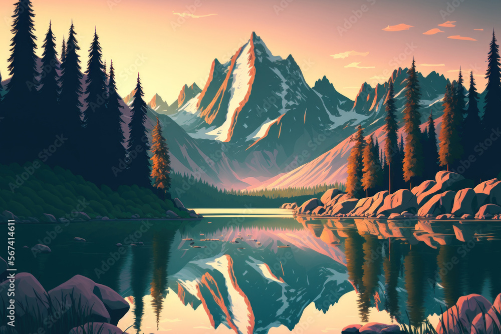 Beautiful sunset view of Chamonix's Lac Blanc lake with the Mont Blanc ...