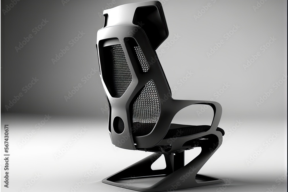 Modern gaming chair, anatomically shaped Stock Illustration | Adobe Stock