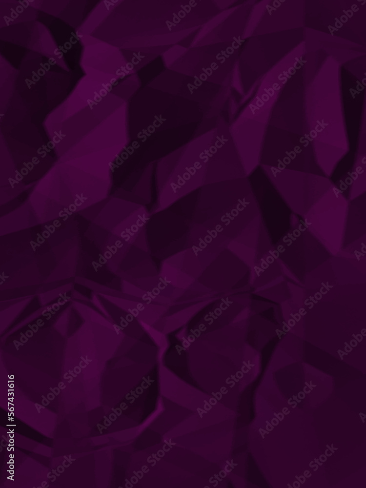 Purple crumpled paper texture background. A crumpled sheet of dark pink ...