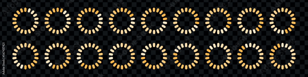 Load gif icon. Circle website buffer loader or preloader animation ...