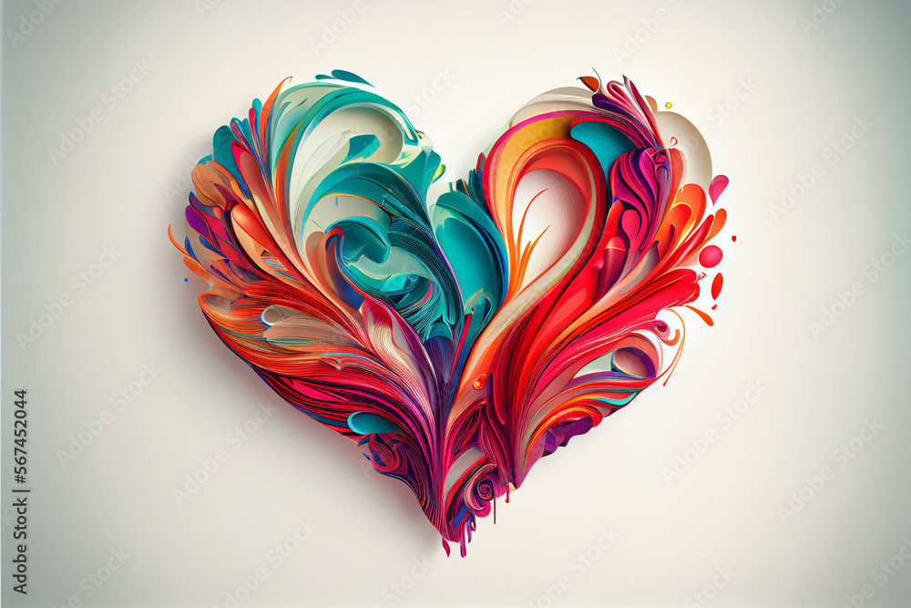 Abstract Heart Design
