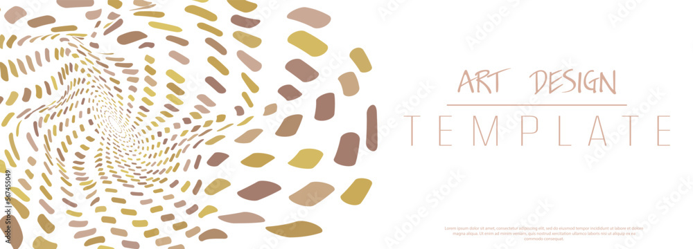 A graphic design template for a cover or poster. Layout for the design ...