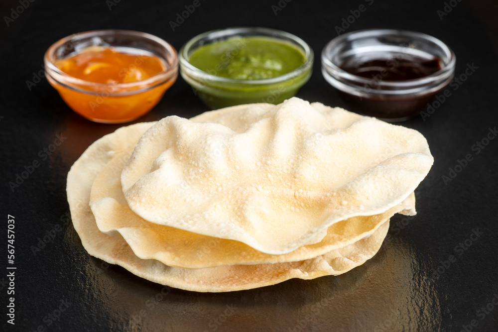 papadam Stock Photo | Adobe Stock