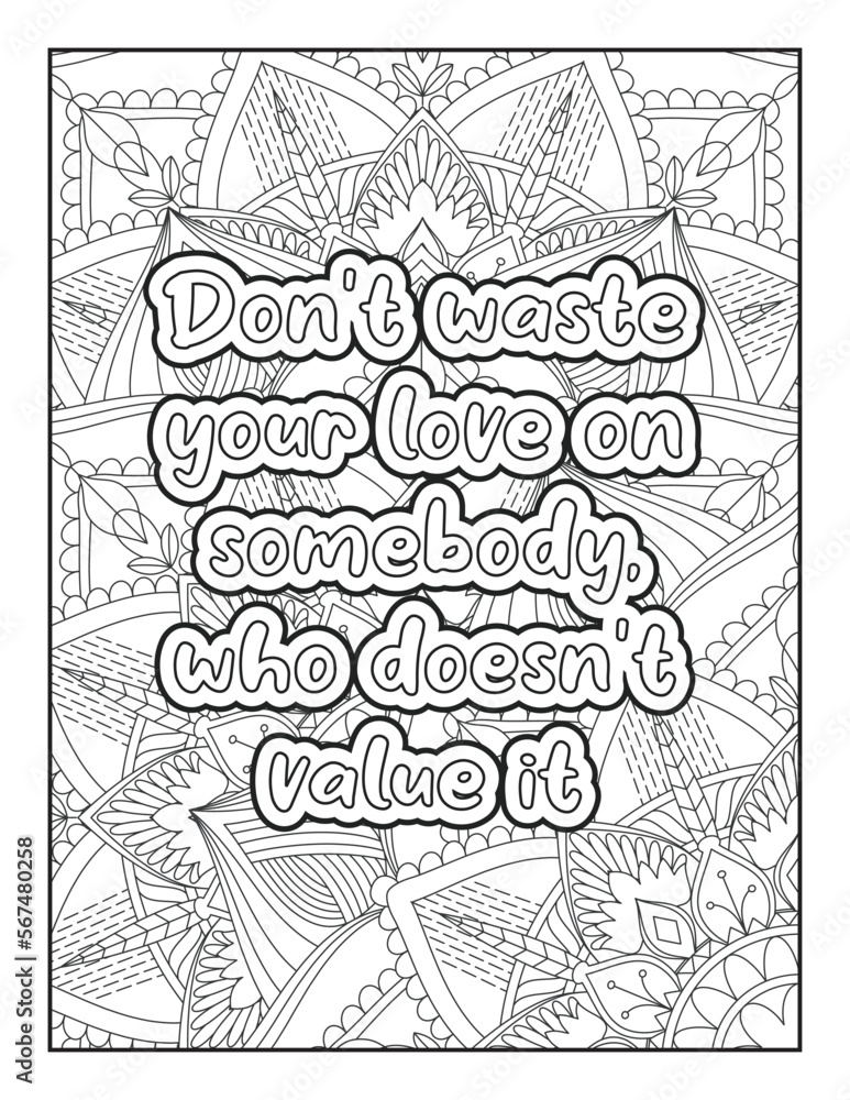 Love Quotes. motivational quotes coloring pages design .inspirational ...