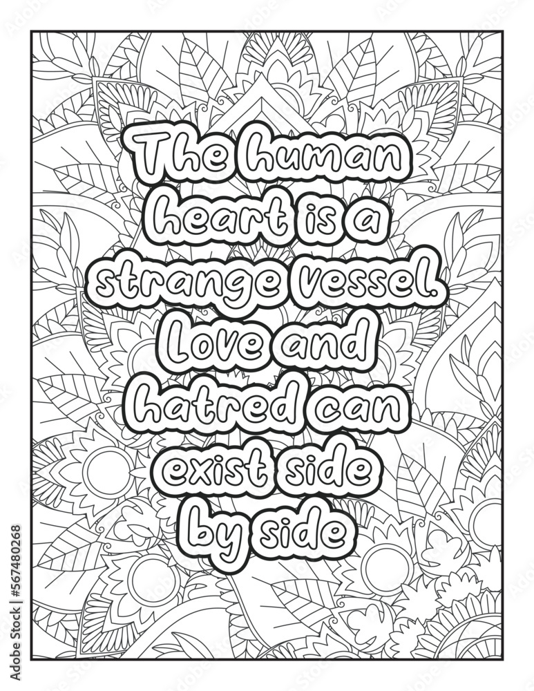 Love Quotes. motivational quotes coloring pages design .inspirational ...