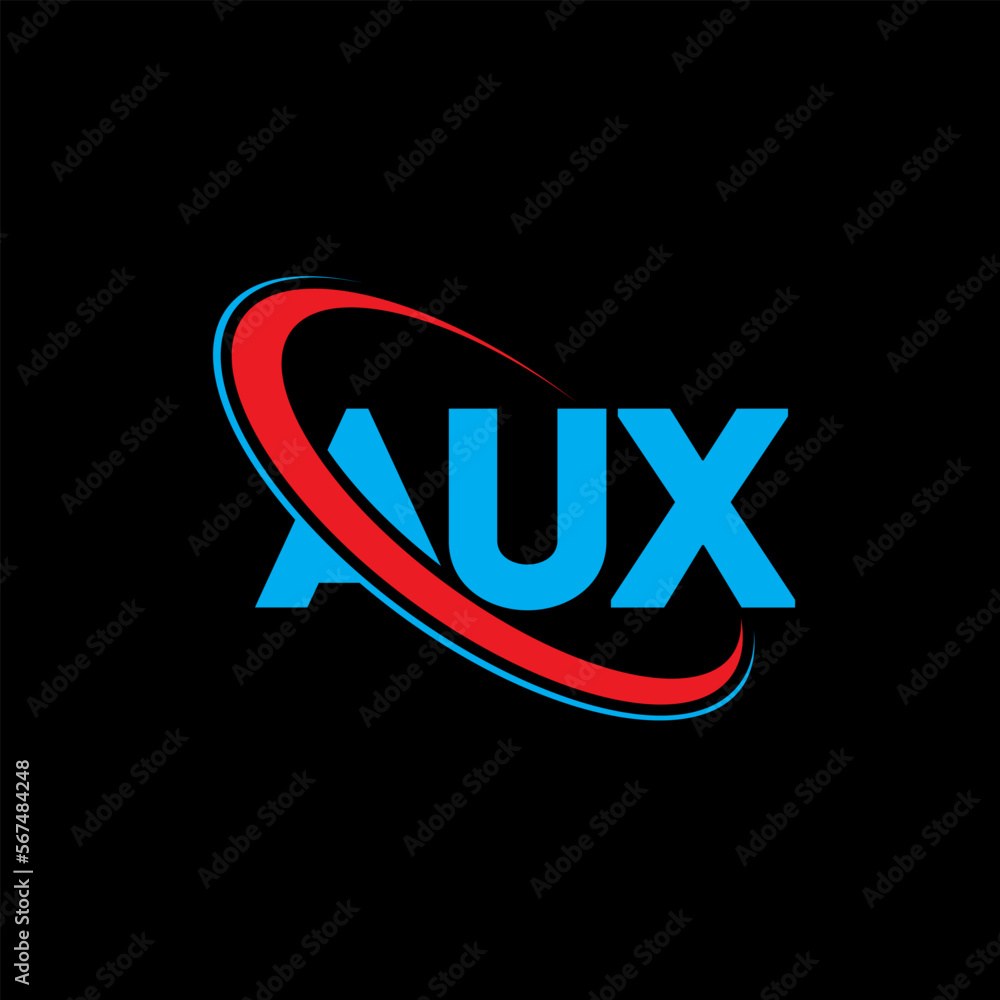 AUX logo. AUX letter. AUX letter logo design. Initials AUX logo linked ...
