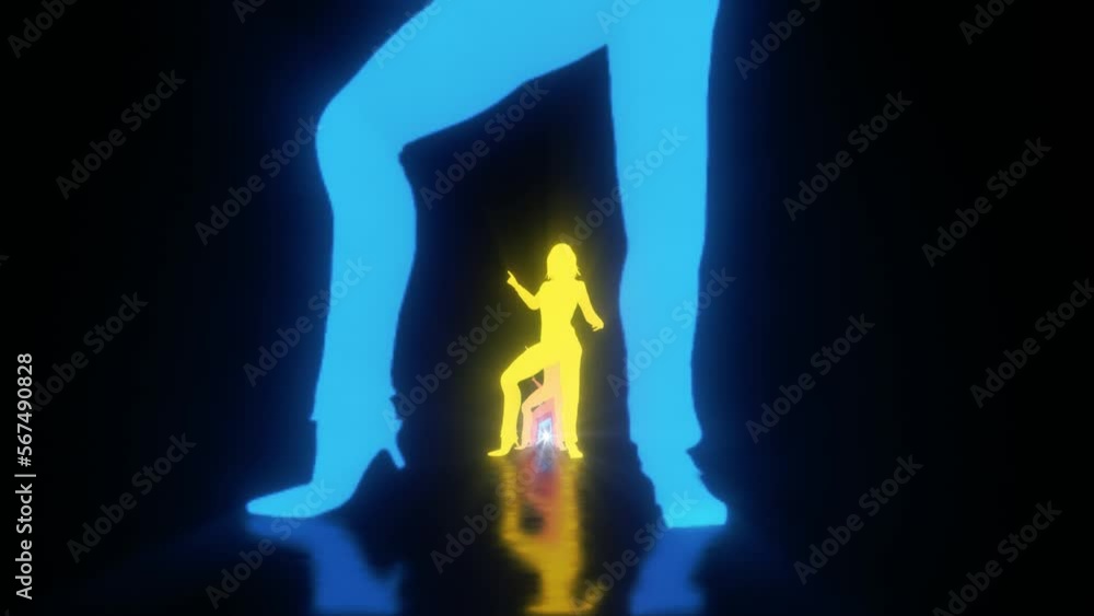 Dancing girls silhouette relaxed happy 1980s dancing to disco music ... Dancing girls silhouette relaxed happy 1980s dancing to disco music ...