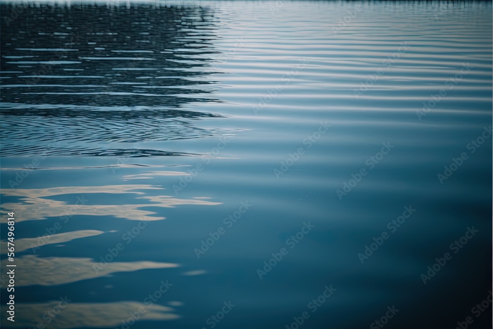 a body of water that has a bunch of water ripples on the surface of the ...