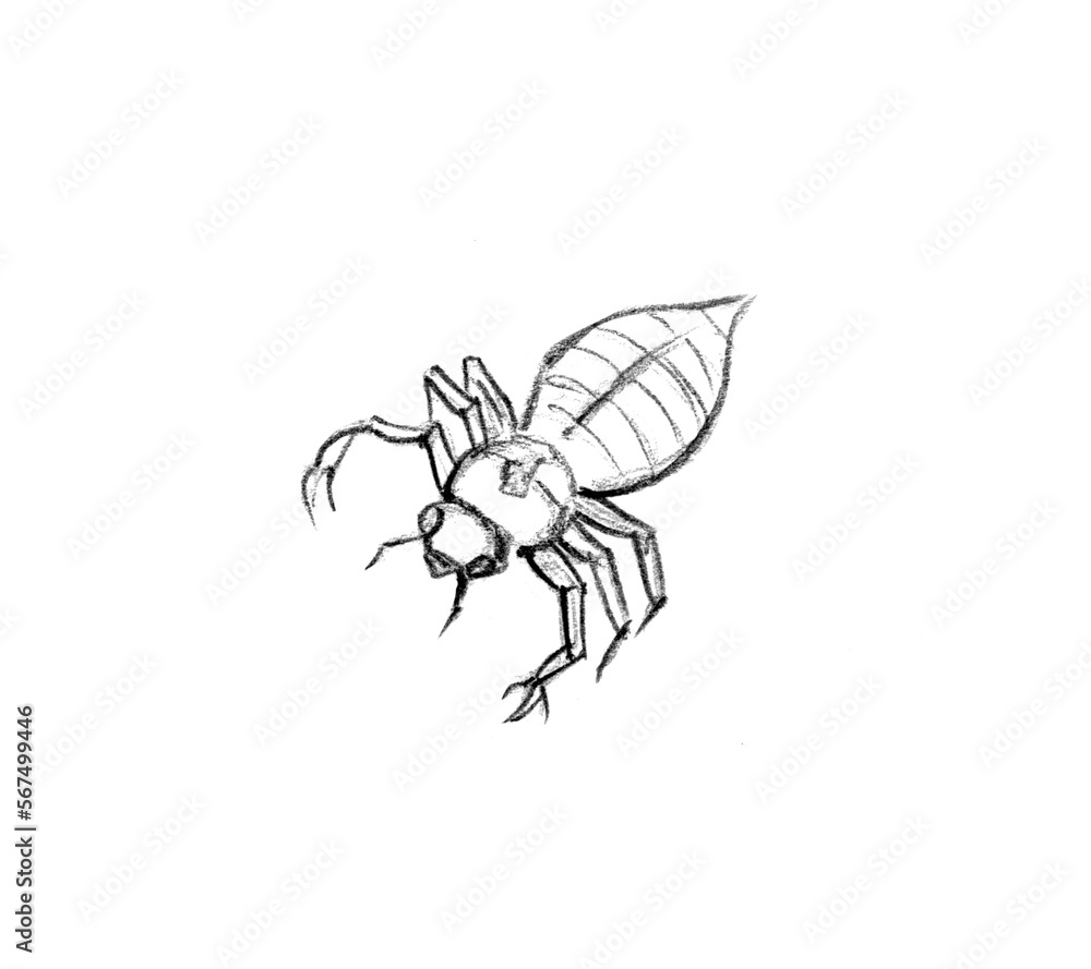 Pencil drawing. 3 Egyptian plague. Invasion of midges Stock ...