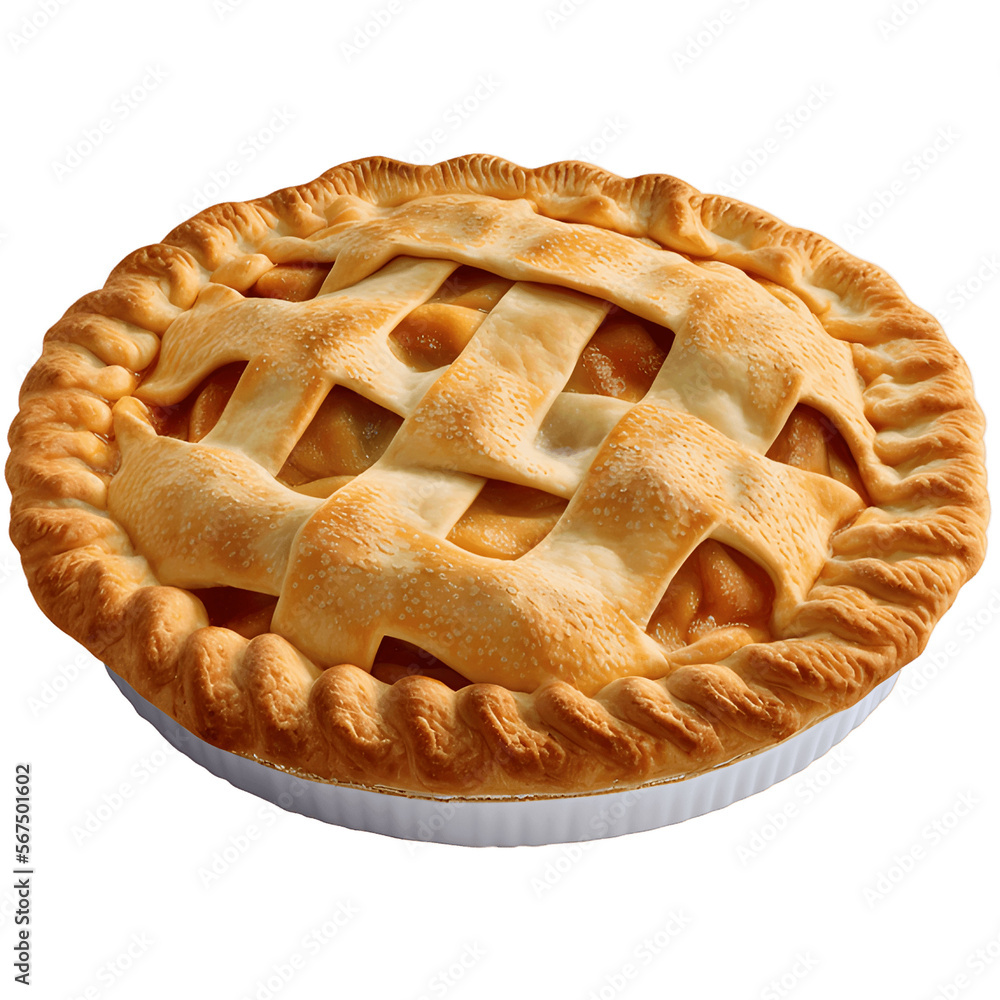 apple pie on a transparent background, american pie, png Stock ...