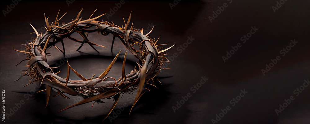 Crown of thorns, Generative AI Stock Illustration | Adobe Stock