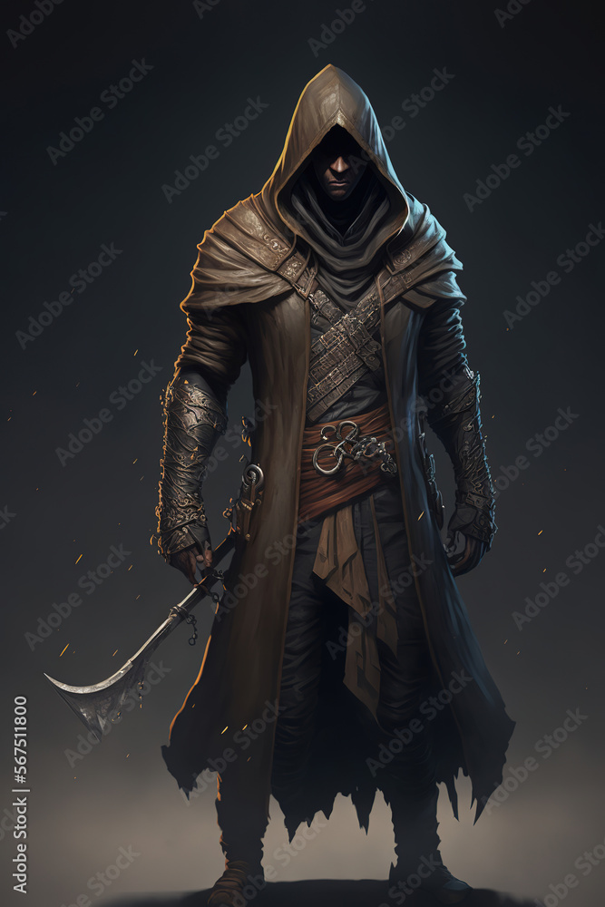 Hooded Dark Assassin