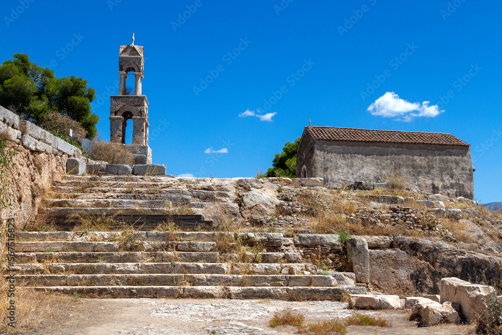 The sanctuary of Eleusis (Elefsina), one of the most mportant religious ...