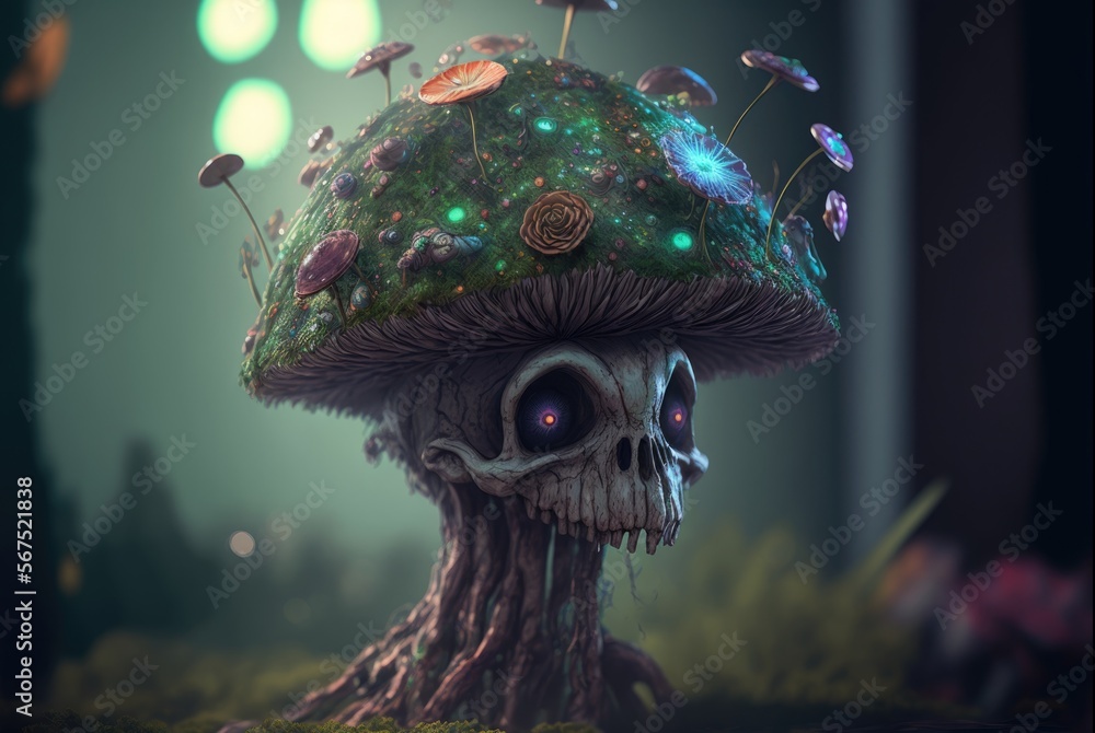 Infected forest flora, zombie pathogen changes any plant and forms ...