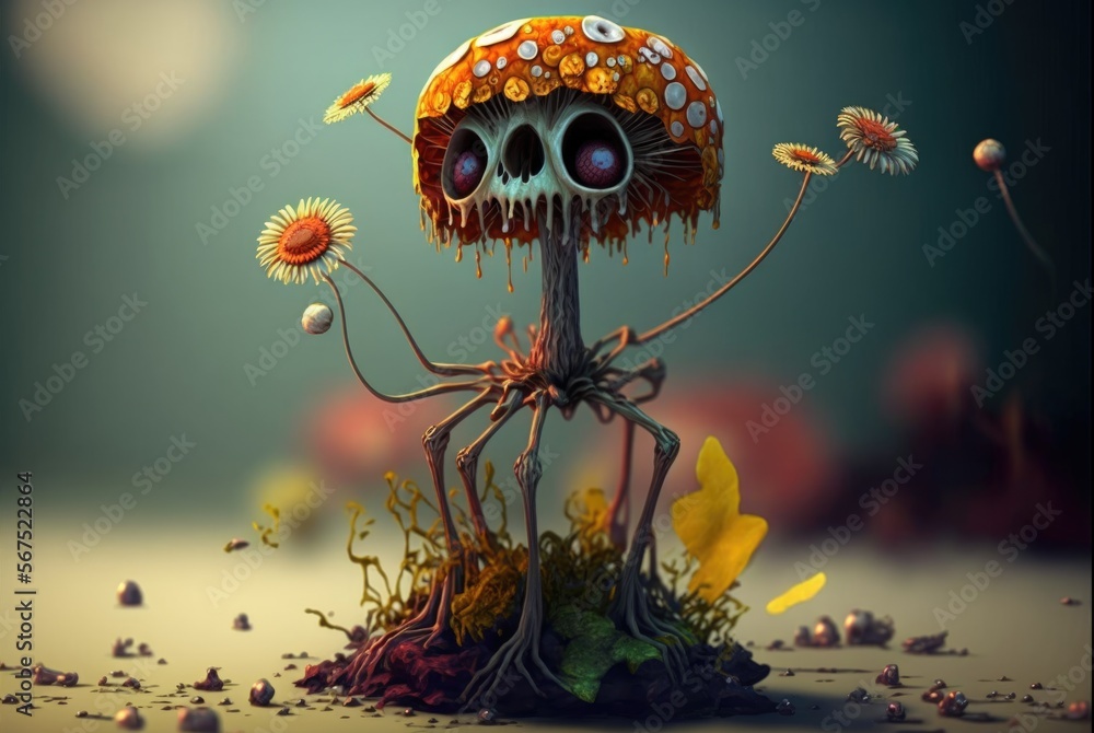 Infected forest flora, zombie pathogen changes any plant and forms ...