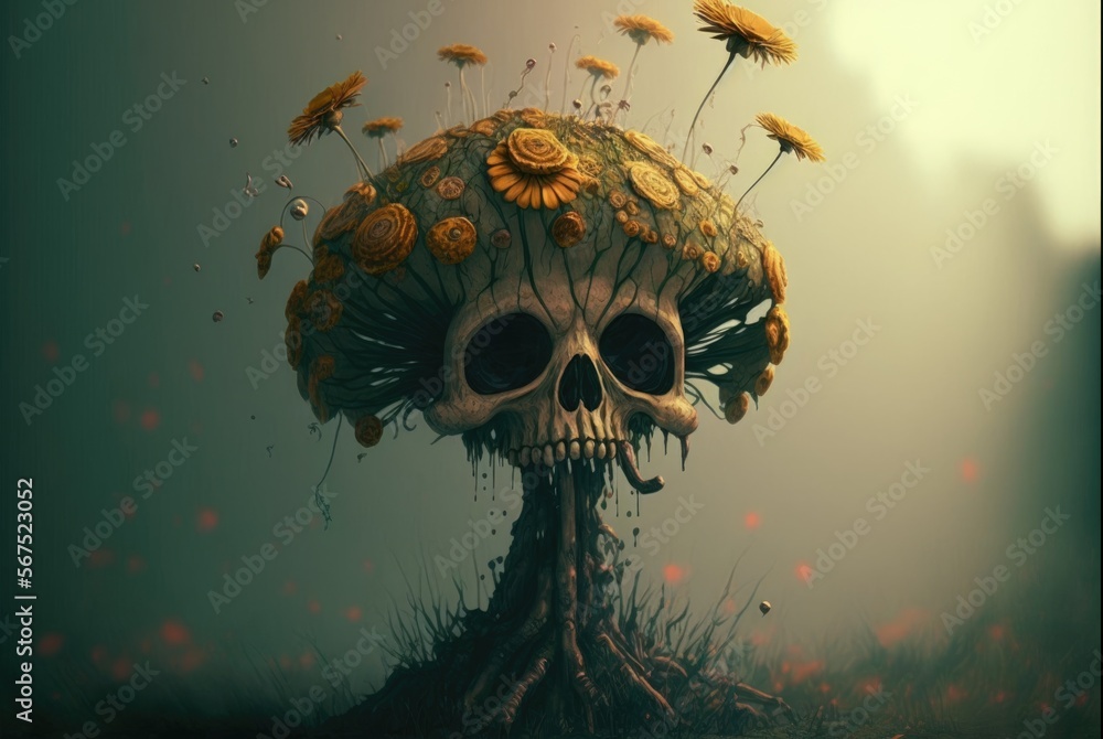 Infected forest flora, zombie pathogen changes any plant and forms ...