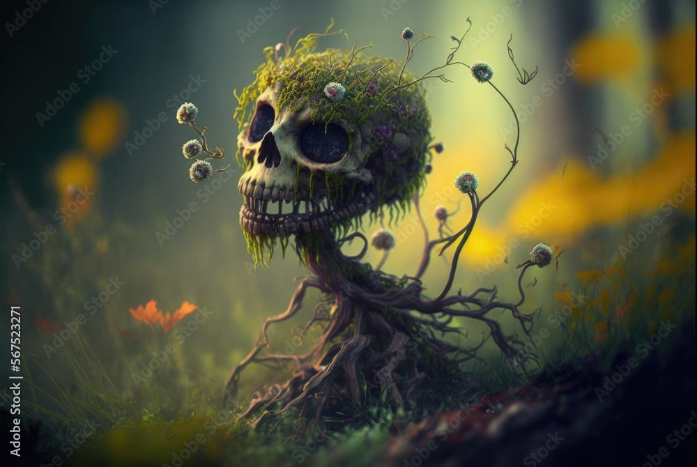 Infected forest flora, zombie pathogen changes any plant and forms ...