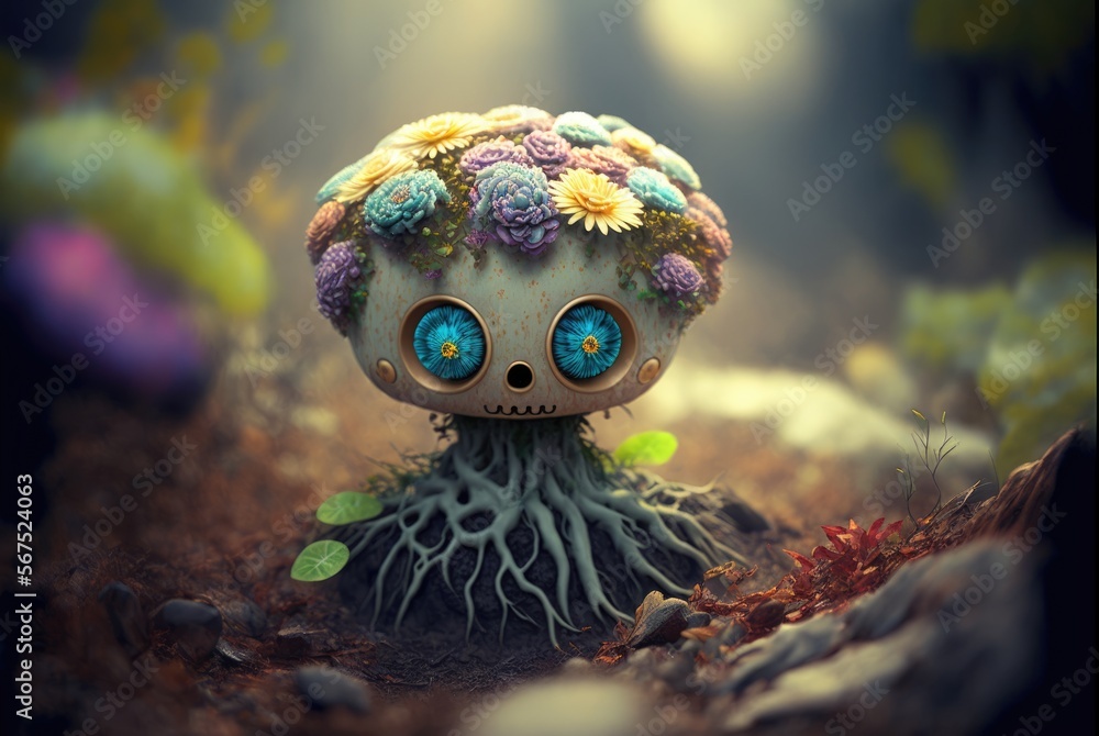 Infected forest flora, zombie pathogen changes any plant and forms ...