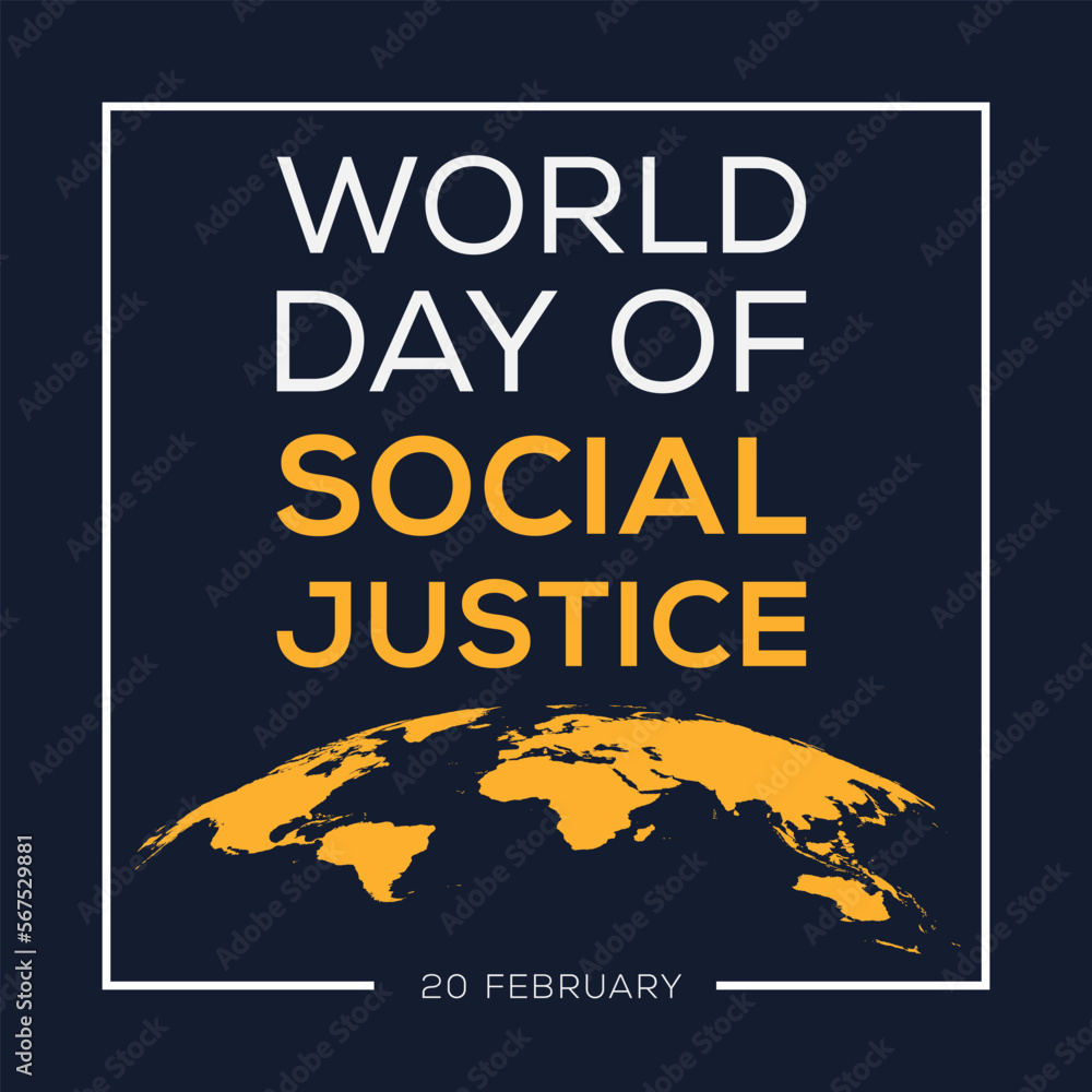 World Day of Social Justice, held on 20 February. Stock Vector | Adobe ...