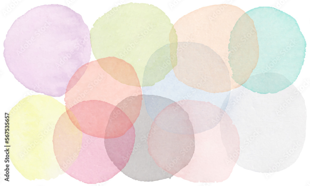 Watercolor circle transparent splash, Watercolor border, Watercolor ...