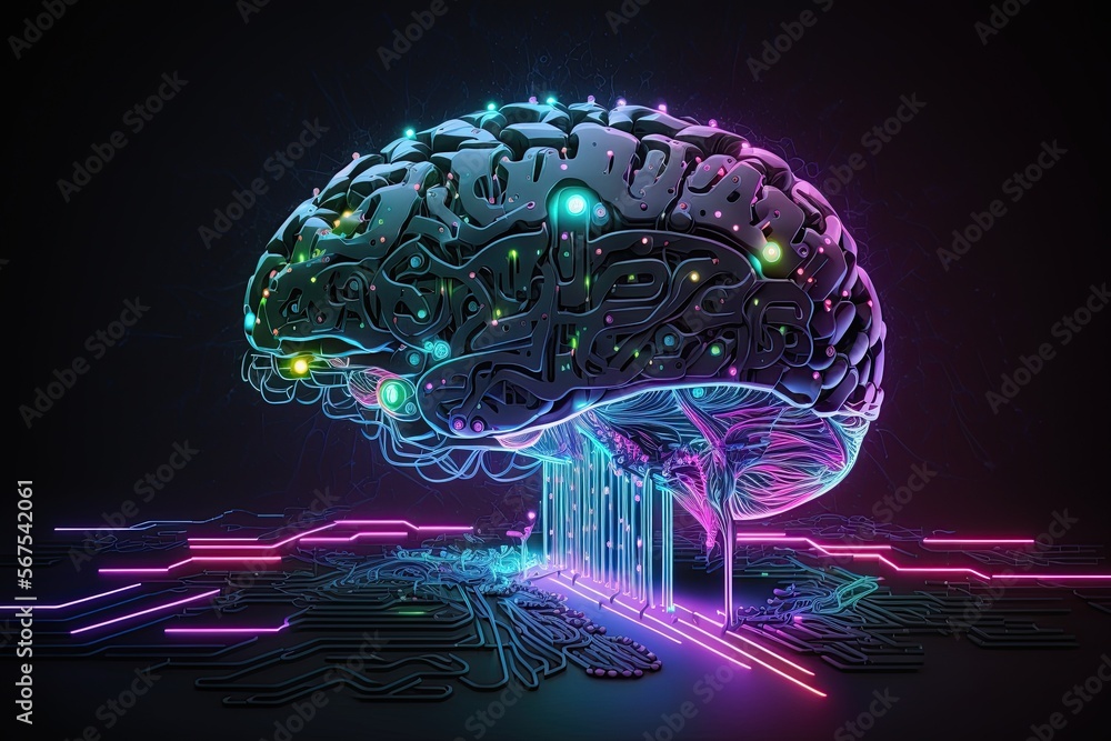 A neural net, resembling a human brain's structure and function, is used by computers with ...