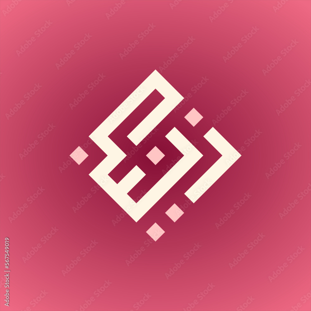 Zainab Name in Kufic Arabic Islamic calligraphy. Identity Logo Vector ...