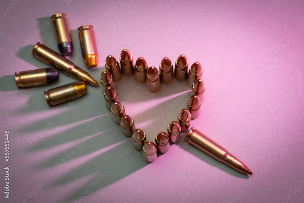 Tactical equipment and Valentine's day. Ar 15 rifle, silencer, M1911 ...