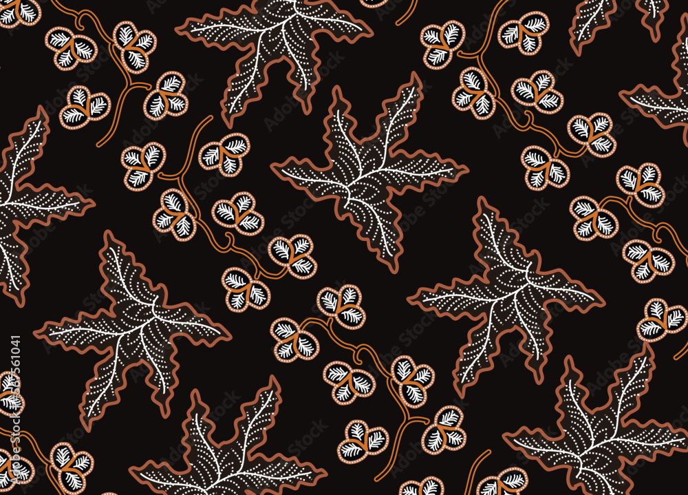 Indonesian batik motif, Batik is a technique of wax-resist dyeing ...