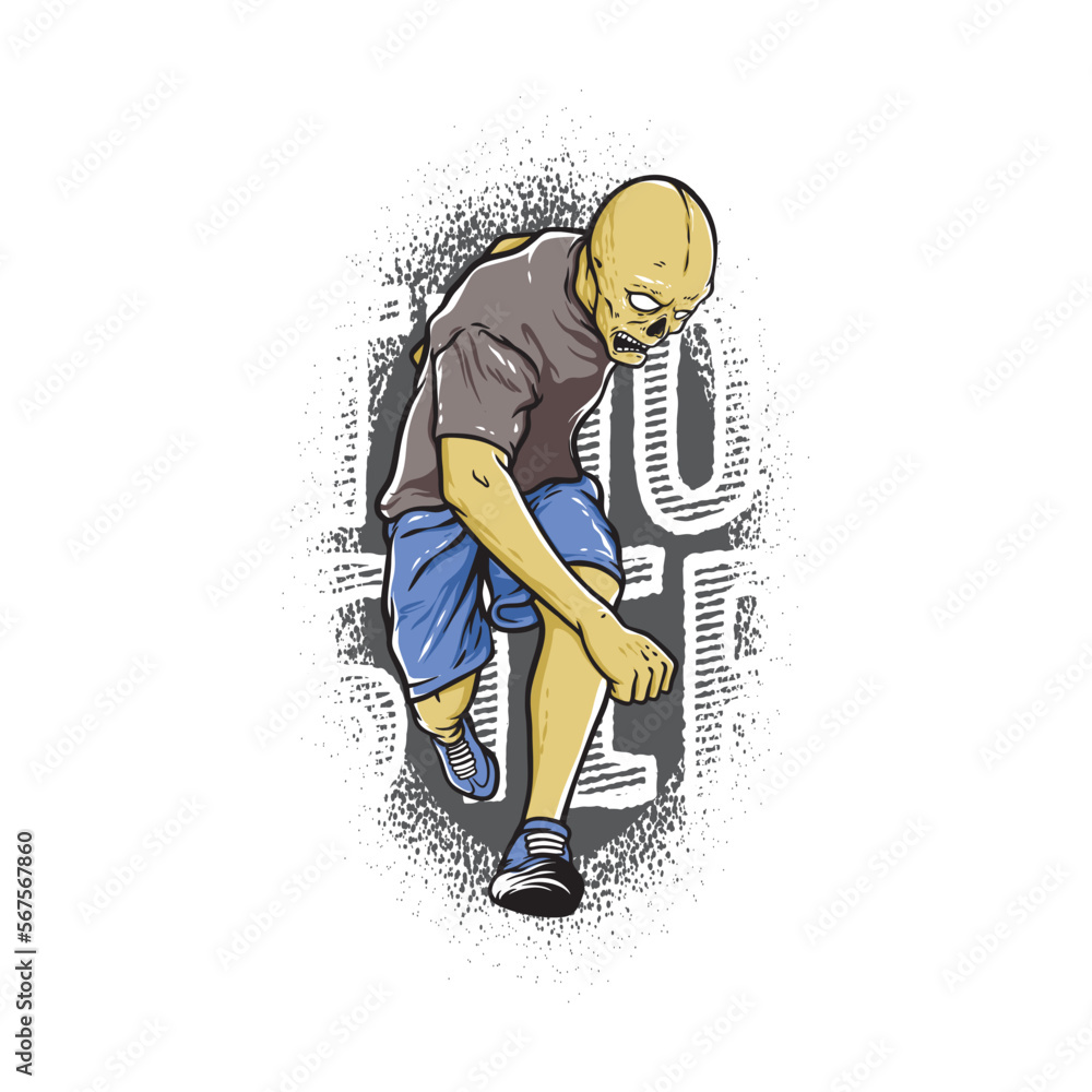 two step hardcore dance Stock Vector | Adobe Stock