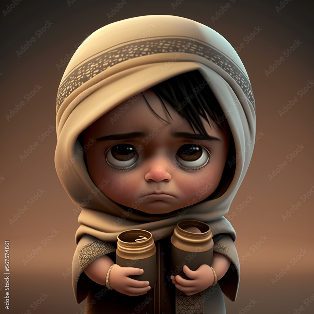 Cute Chibi Character Muslim Boy Ramadan Vibes Created With Generative ...