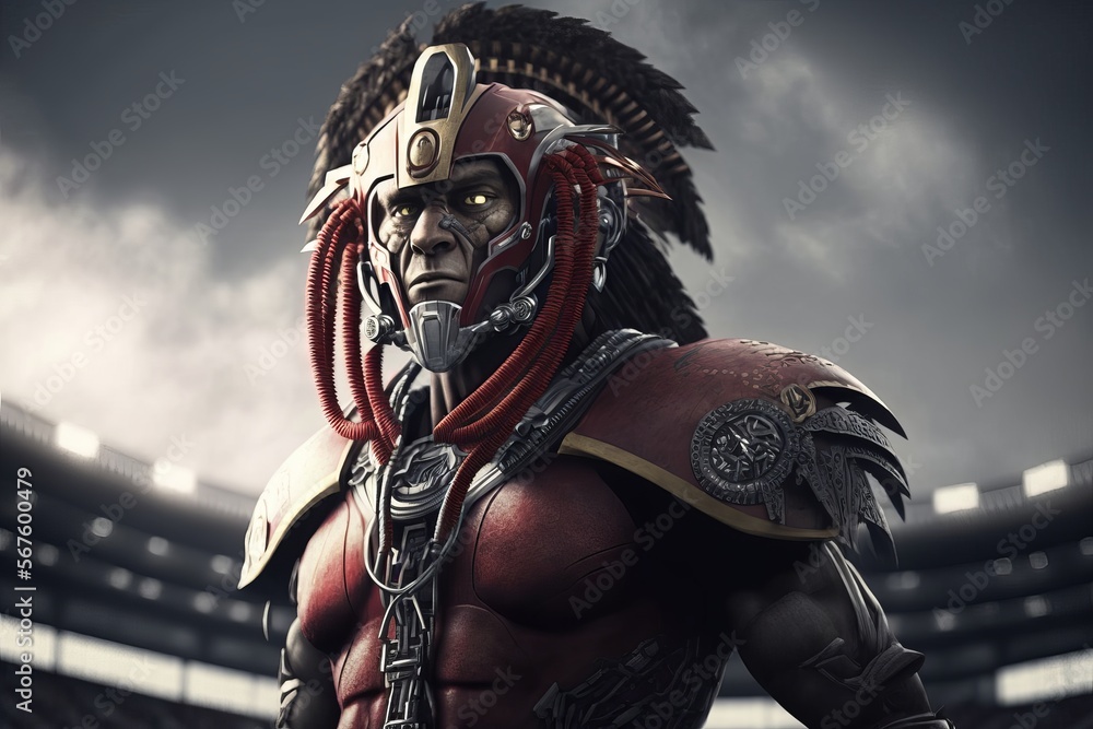 Kansas City Chiefs Robot American Football Team Stock Illustration ...