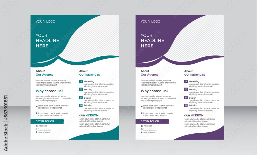 modern business flyer template. poster flyer pamphlet brochure cover ...