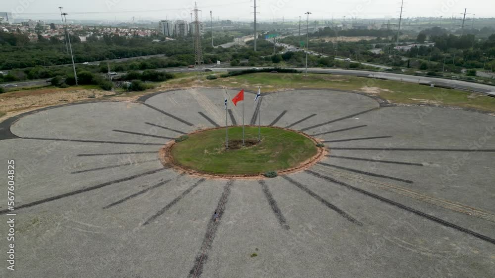 4K high resolution aerial drone video view of the flower highway ...
