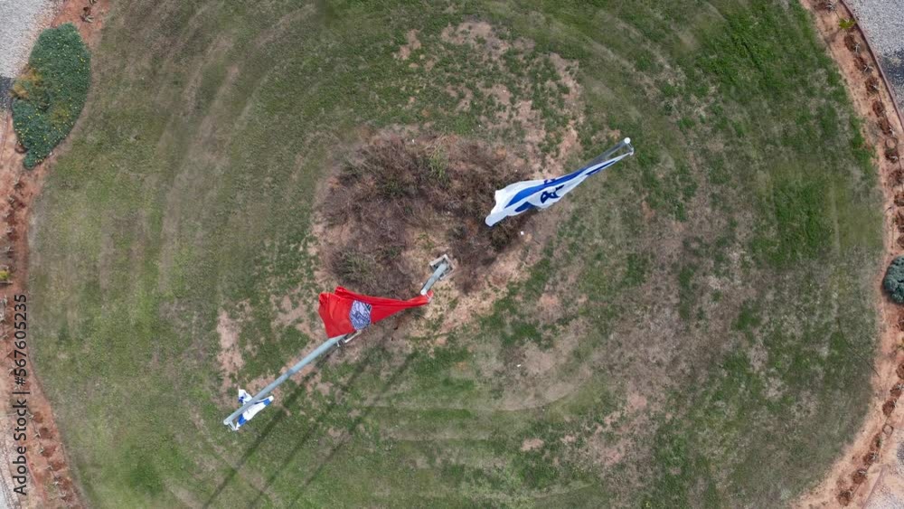 Vidéo Stock 4K high resolution aerial drone video view of the flower ...