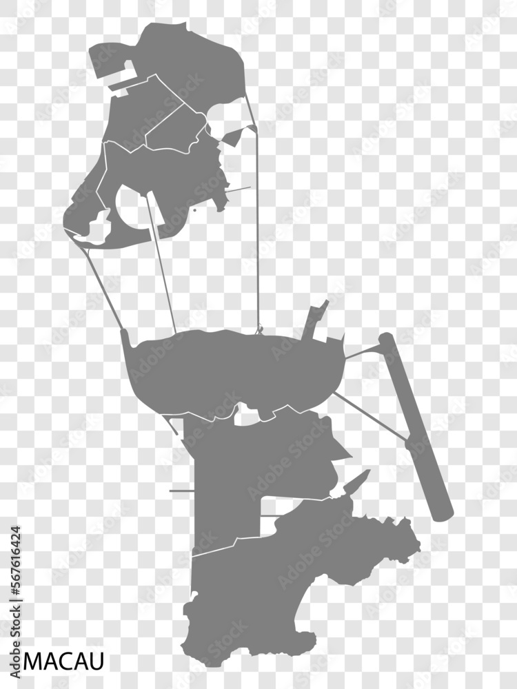 High Quality map of Macau Special Administrative Region is a province ...