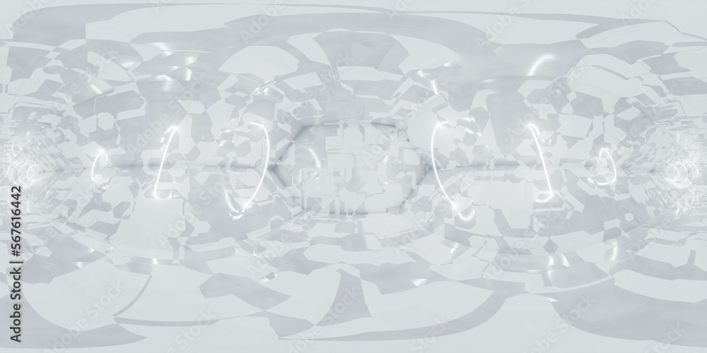 360 degree full panorama environment map of bright metal surface ...