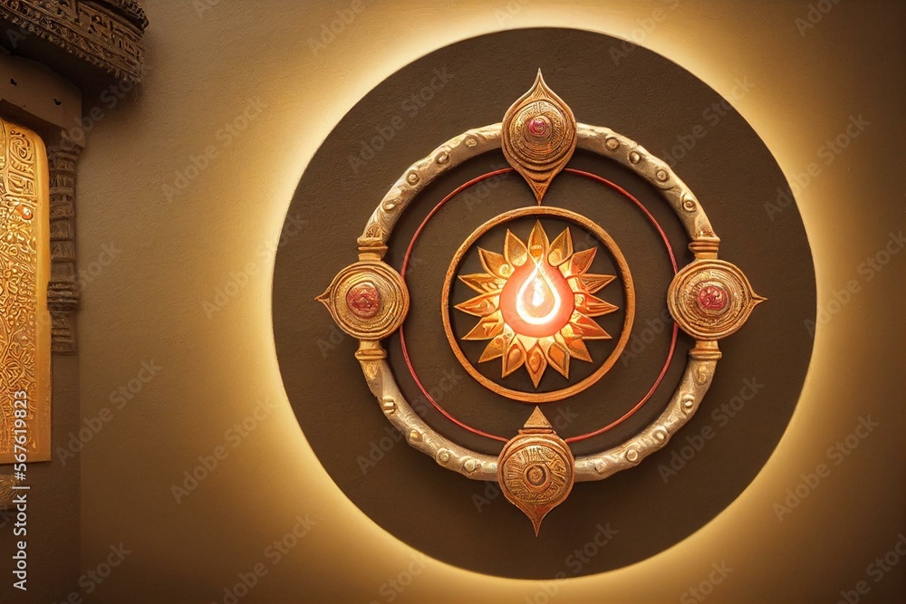 Chakra disc, Vaishnava Tilak and Shankha conch - symbols attributes of ...