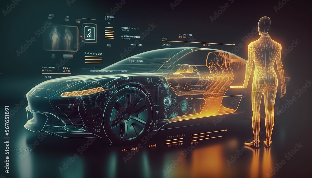 Diagnostic Auto in HUD style. Car service in the style of HUD, Cars ...