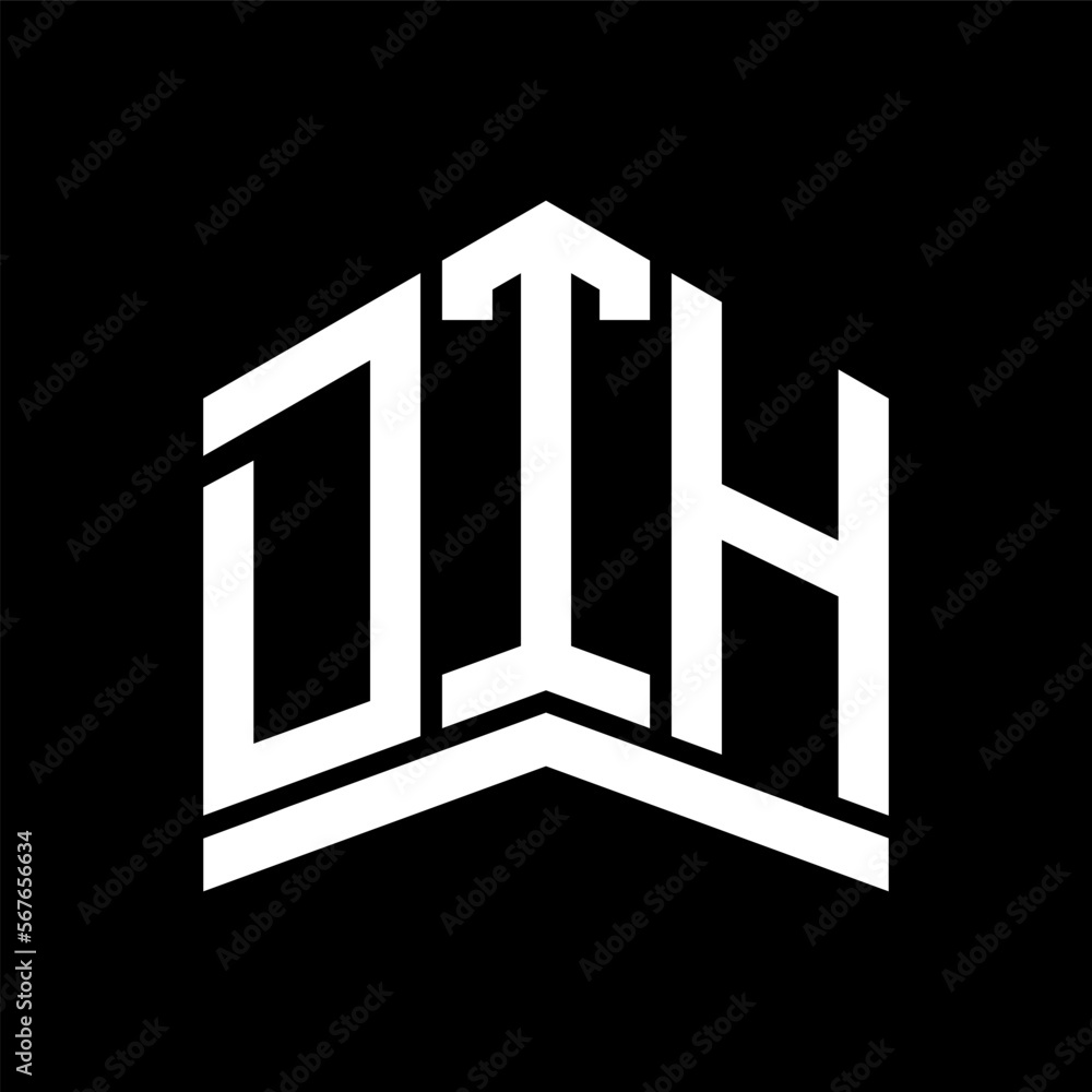 DTH letter logo design. DTH creative initials monogram vector letter ...