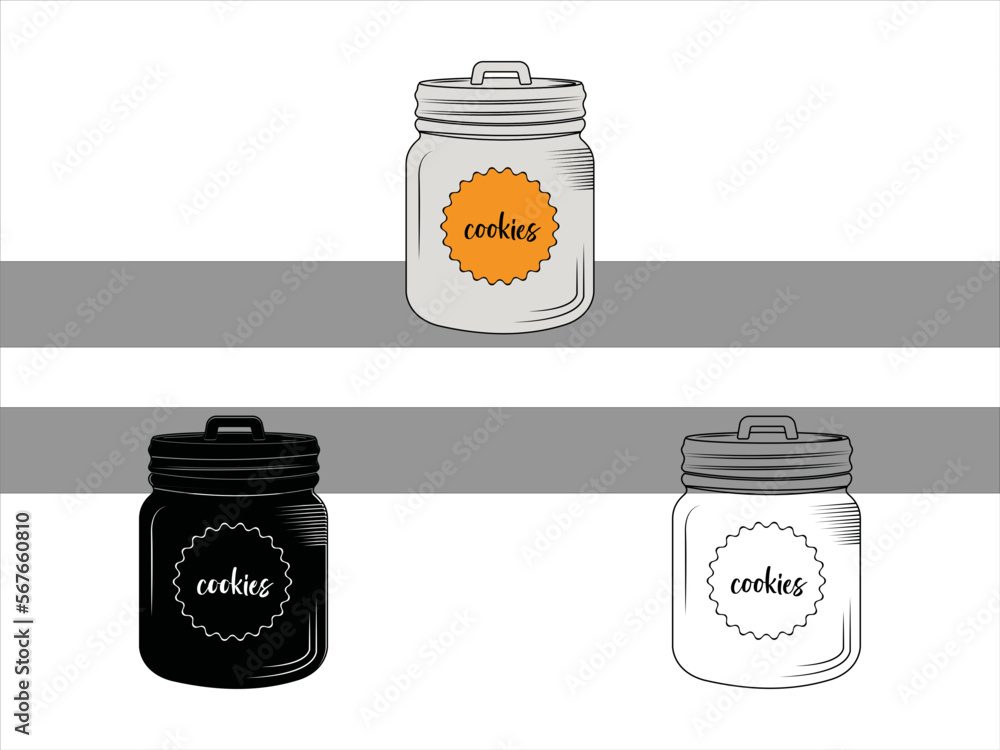 Cookie Jar SVG | Pastry Jar Svg | Kitchen Jar Svg | Biscuit Jar Svg ...