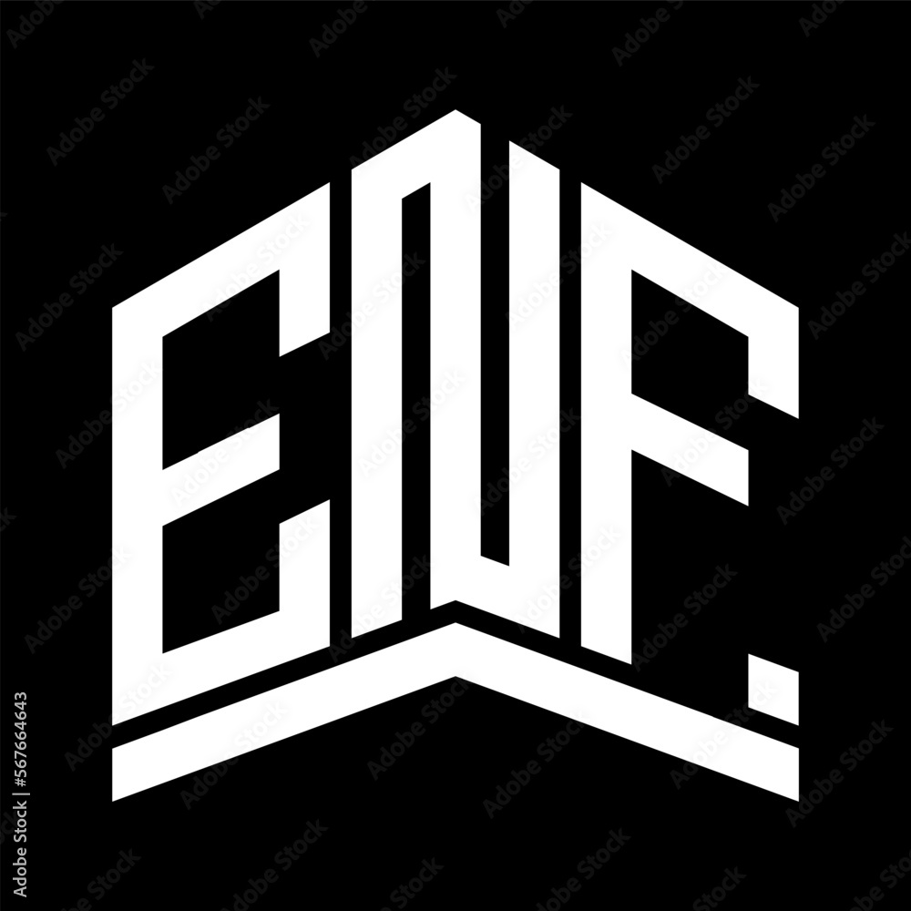 ENF letter logo design. ENF creative initials monogram vector letter ...