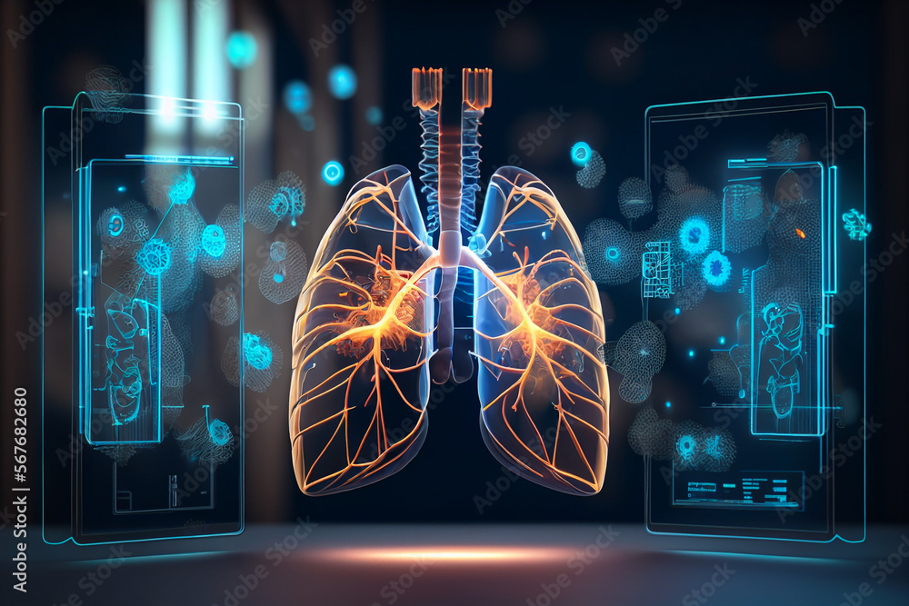 Healthcare and medicine, Virus, Doctor and robotics research diagnose ...